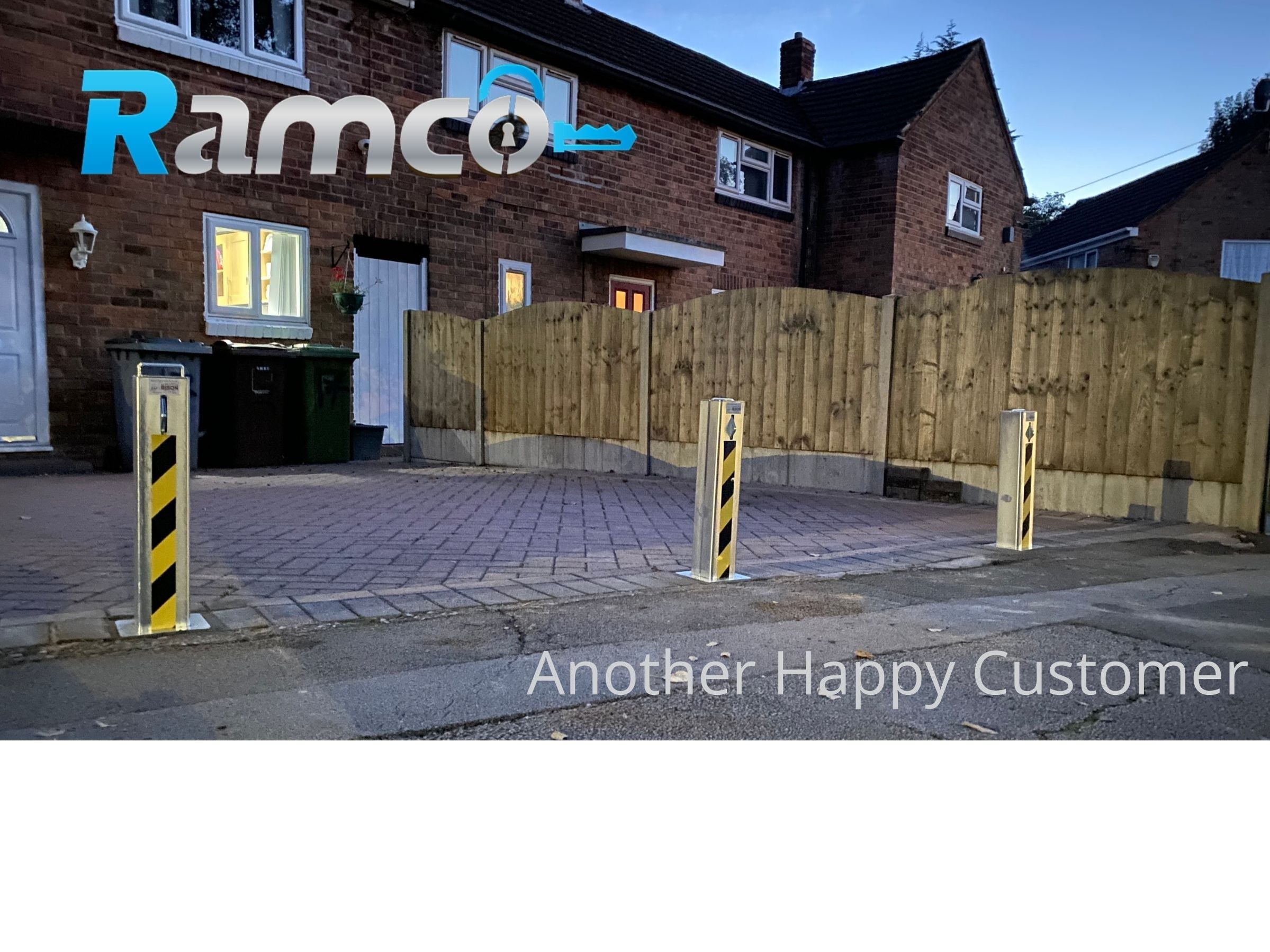 3 Ramco 100 High Security Driveway Security Vehicle Theft Protection ...