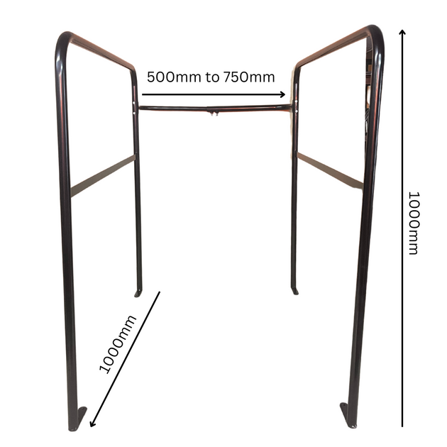 Steel Loft Access Safety Balustrade in Black – Bison Products