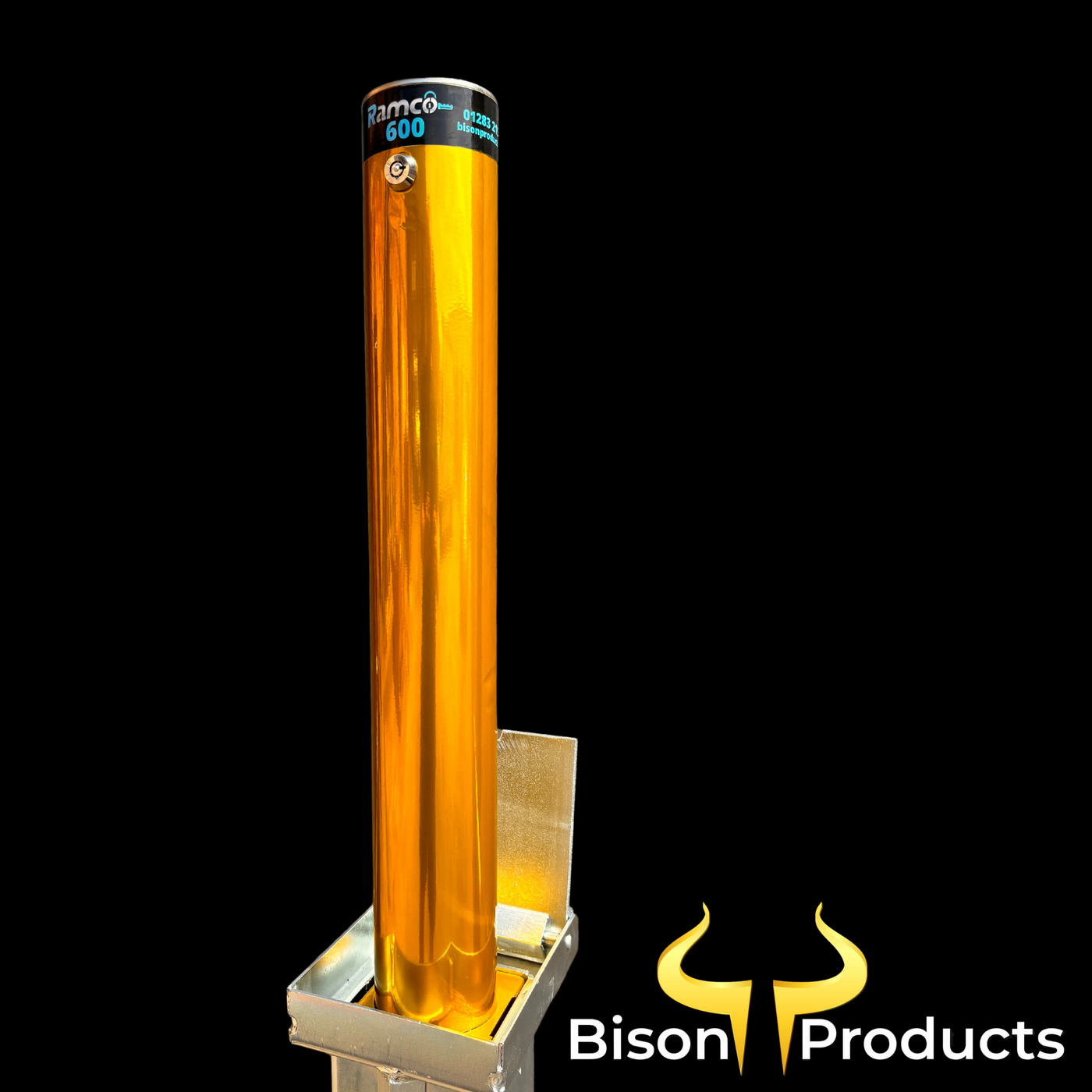 Ramco 600 Dubai Spec Gold Bollard Security Bollard — Bison Products