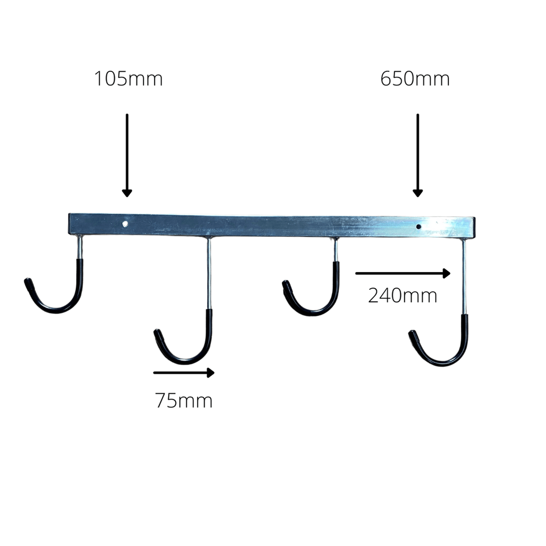 4 Bike Wall Mounted Vertical Storage Hook — Bison Products