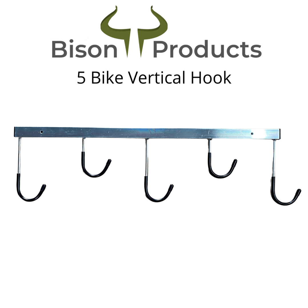 5 Bike Wall Mounted Vertical Storage Hook — Bison Products