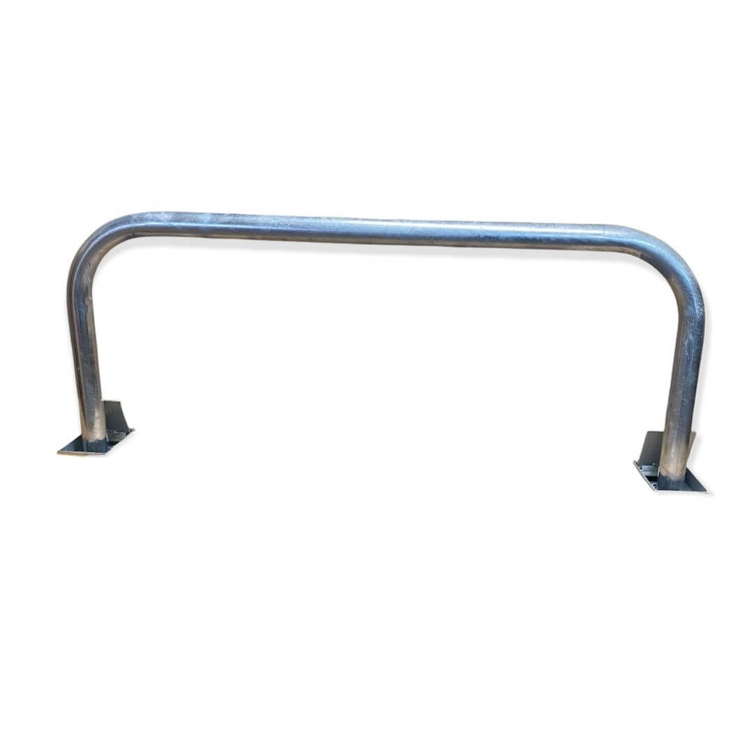 1m Lockable Removable Car Park Barrier | Galvanised — Bison Products