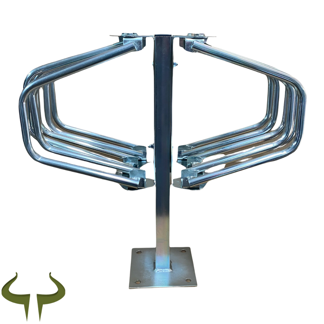 6 Bike Star Rack - Innovative Bike Racks — Bison Products