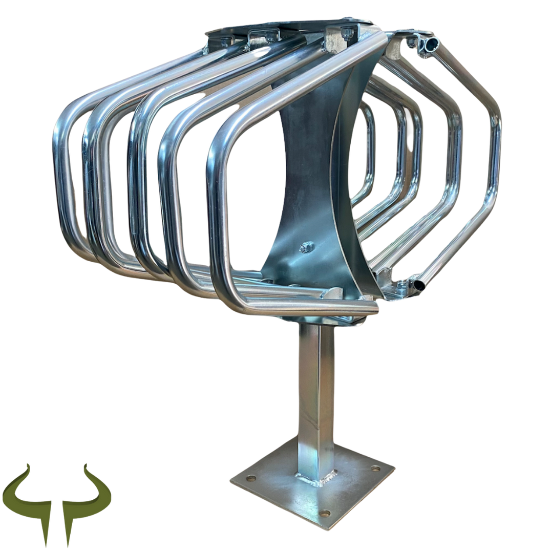 6 Bike Star Rack - Innovative Bike Racks — Bison Products