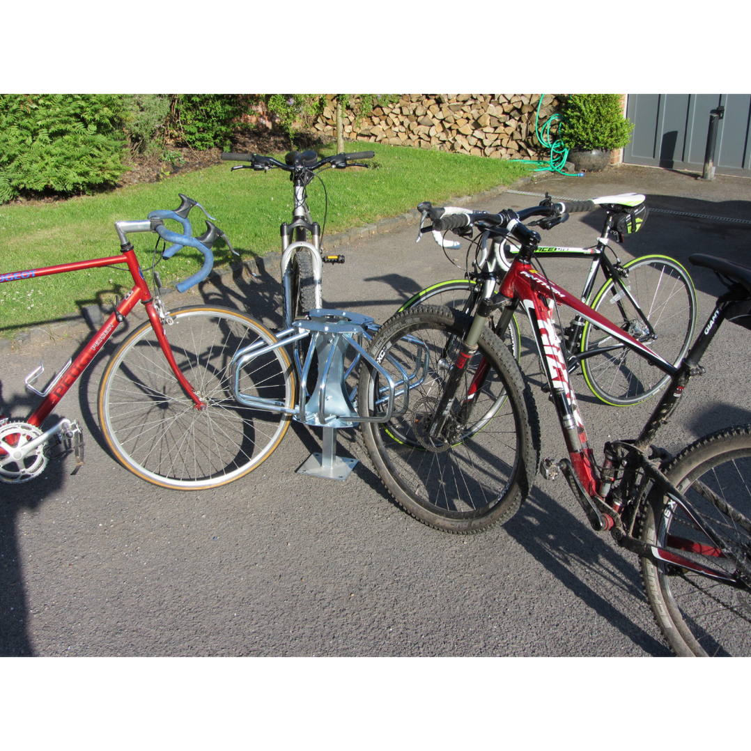 6 Bike Star Rack - Innovative Bike Racks — Bison Products